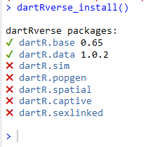 Install dartRverse – Analysing Genomic Data with dartRverse